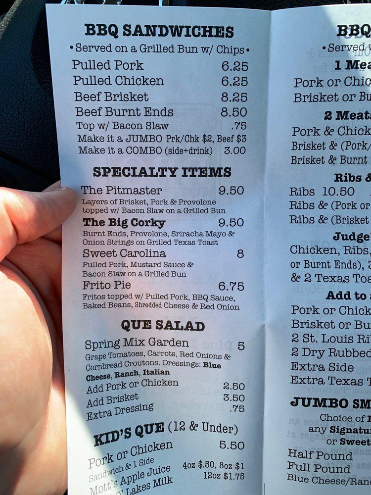 Menu at Velvet Smoke BBQ - Harrison, Harrison, New Haven Rd