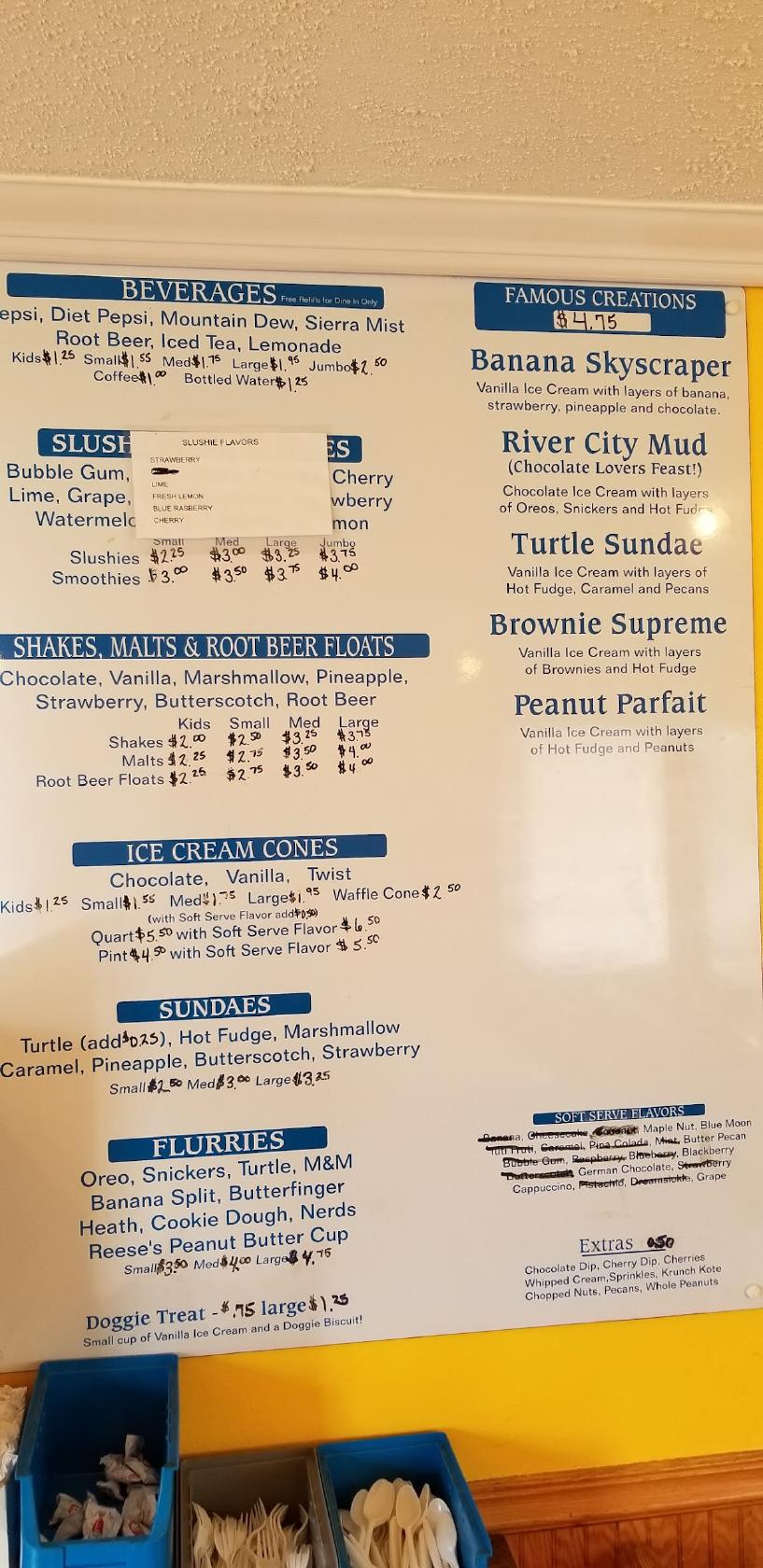 Menu at Dairy Mart Plus restaurant, Sterling