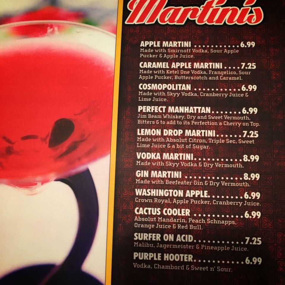 Menu at El Toro Loco restaurant, Memphis, Poplar Ave