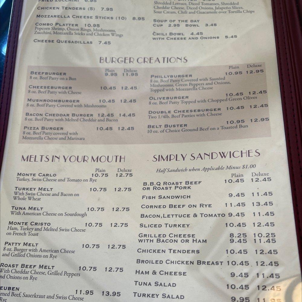 Menu at Hi-View Restaurant, Villa Park, 425 W St Charles Rd