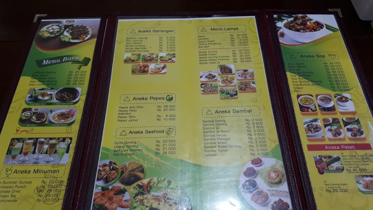 Menu at Ayam Goreng Fatmawati Sudiang restaurant, Makassar, Manggala ...