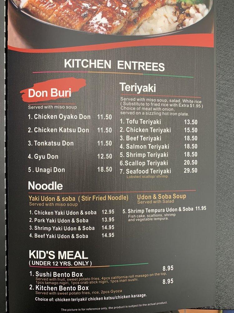 Menu at Kizuna Sushi Bar & Grill, Kaneohe