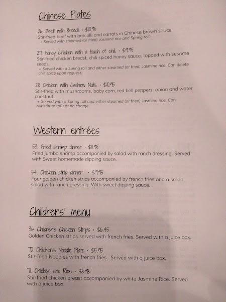Menu at Mango Tree Cafe, Enid