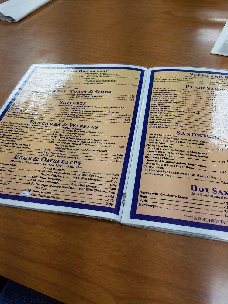 Menu at Snack Time Family Restaurant, Nevada
