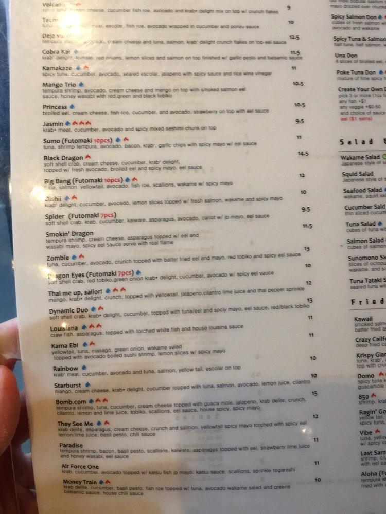 Menu at Domo Café restaurant, Fort Walton Beach, Hurlburt Rd