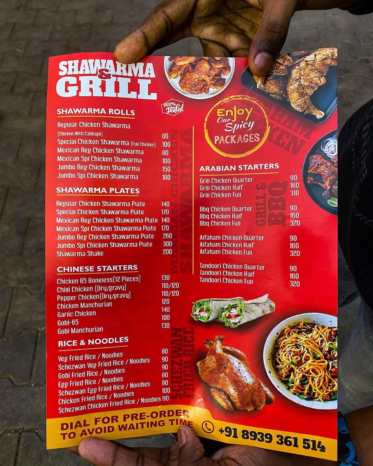 Menu at MEATDOZERS Shawarma & Grill, Chennai, 347
