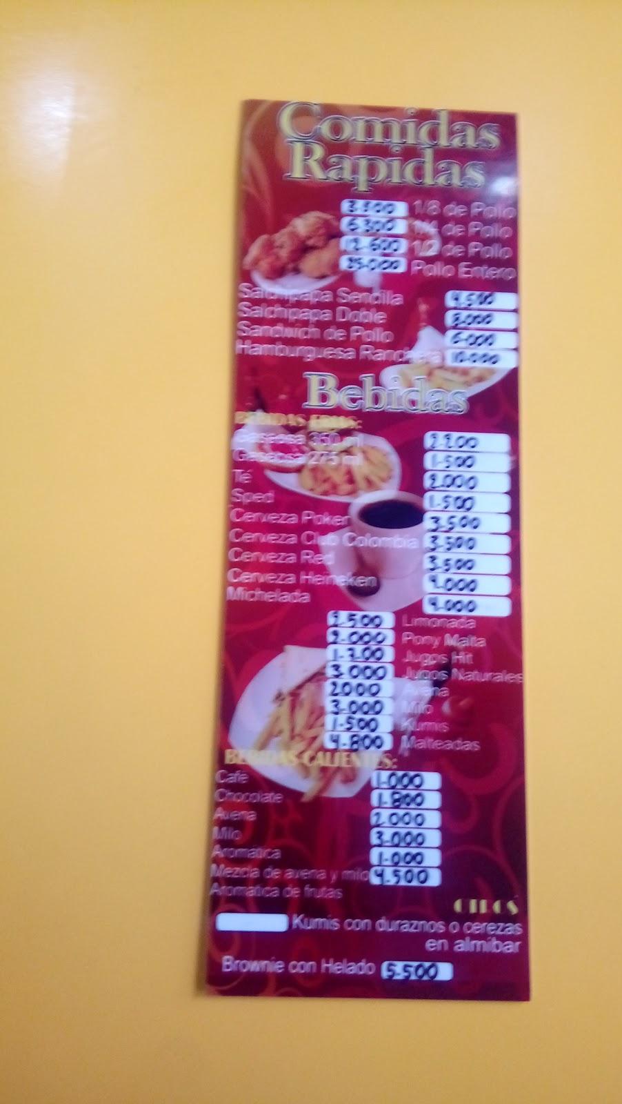 Carta del restaurante King Broaster, Pasto