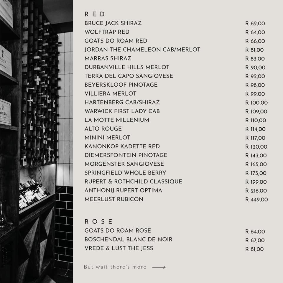 Menu at Lupa Osteria Midstream restaurant, Midrand