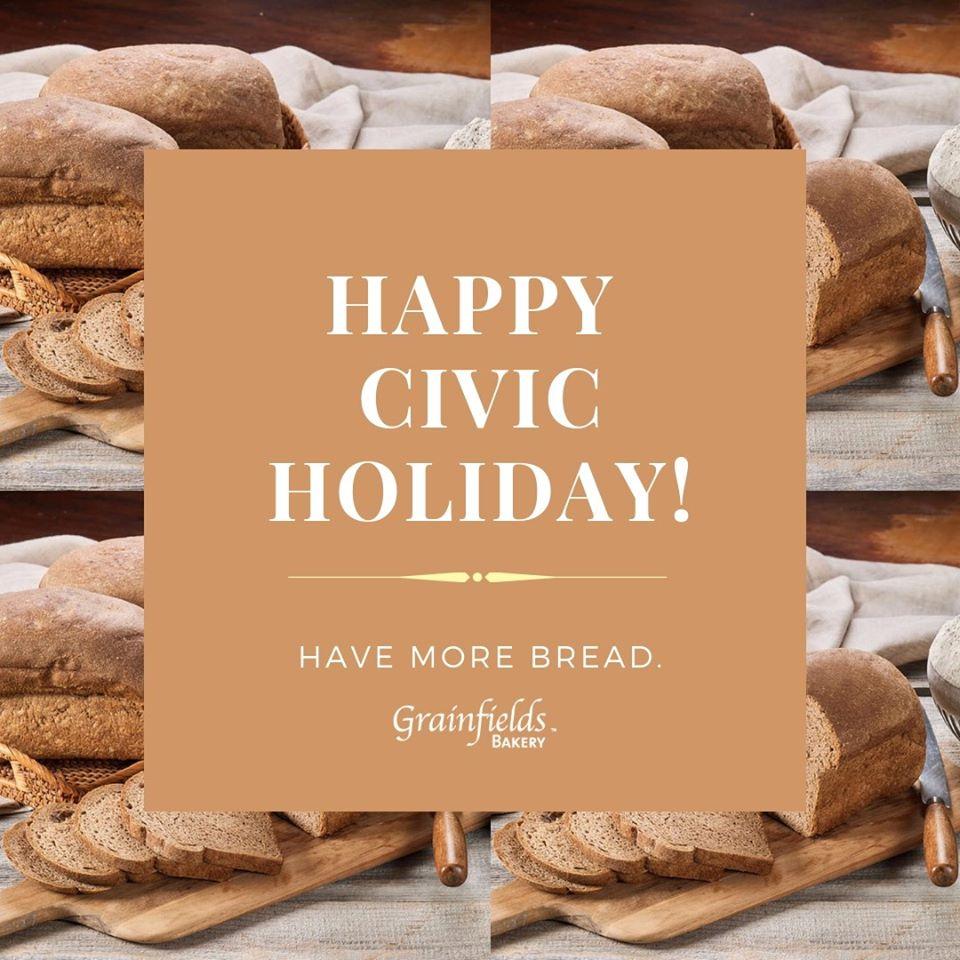 Carta de Grainfields Bakery, Markham