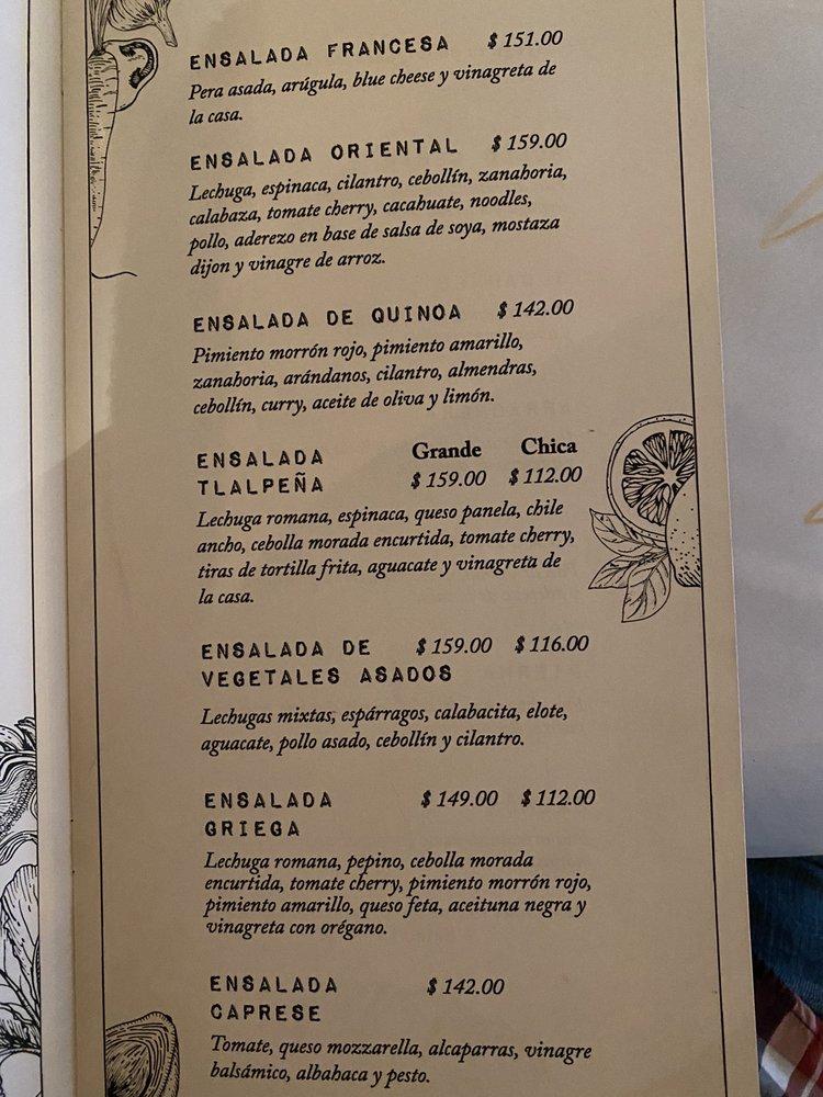 Menu at Restaurant Merlot Bistro, Tijuana, Av. Tapachula 3