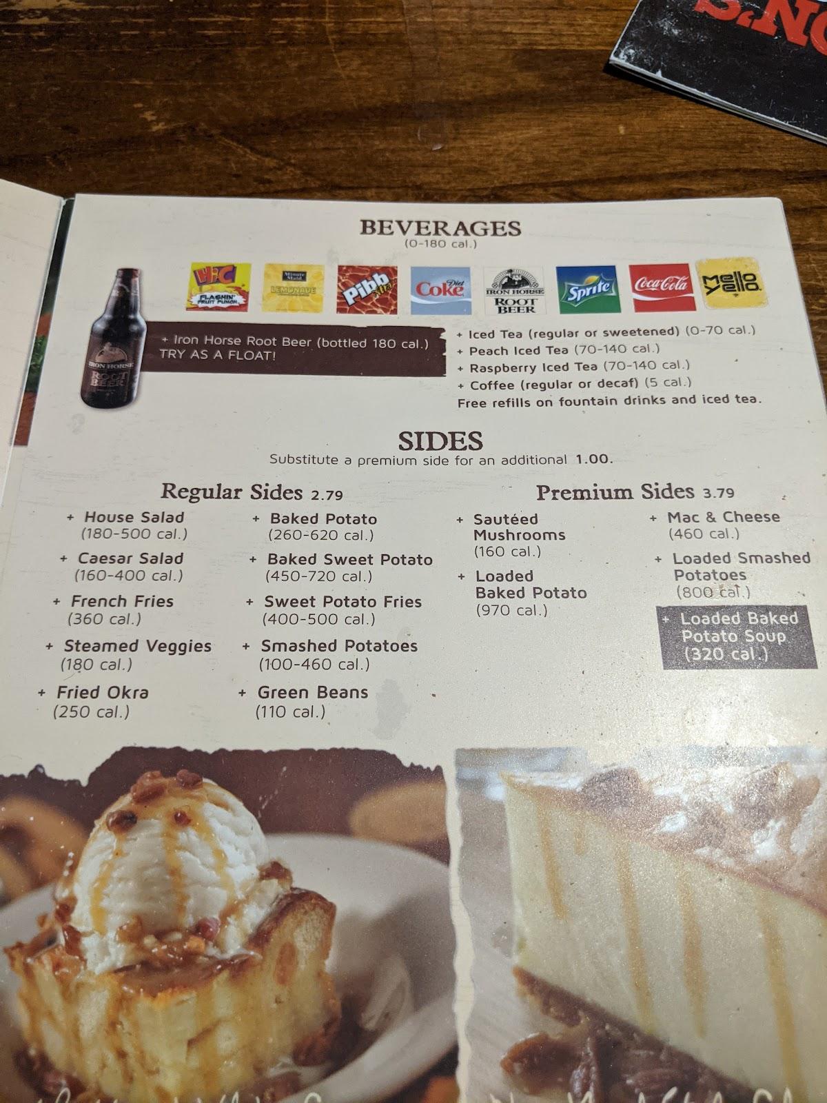 Menu at Colton's Steak House & Grill steakhouse, Glasgow