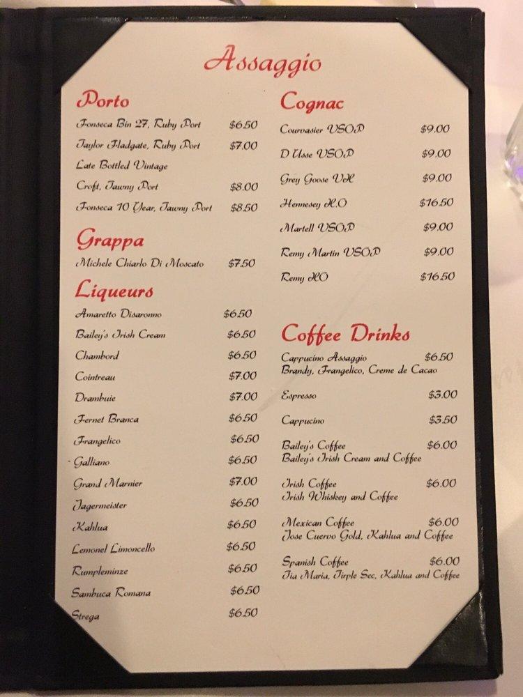 Menu at Assaggio Kailua restaurant, Kailua, 354 Uluniu St #101
