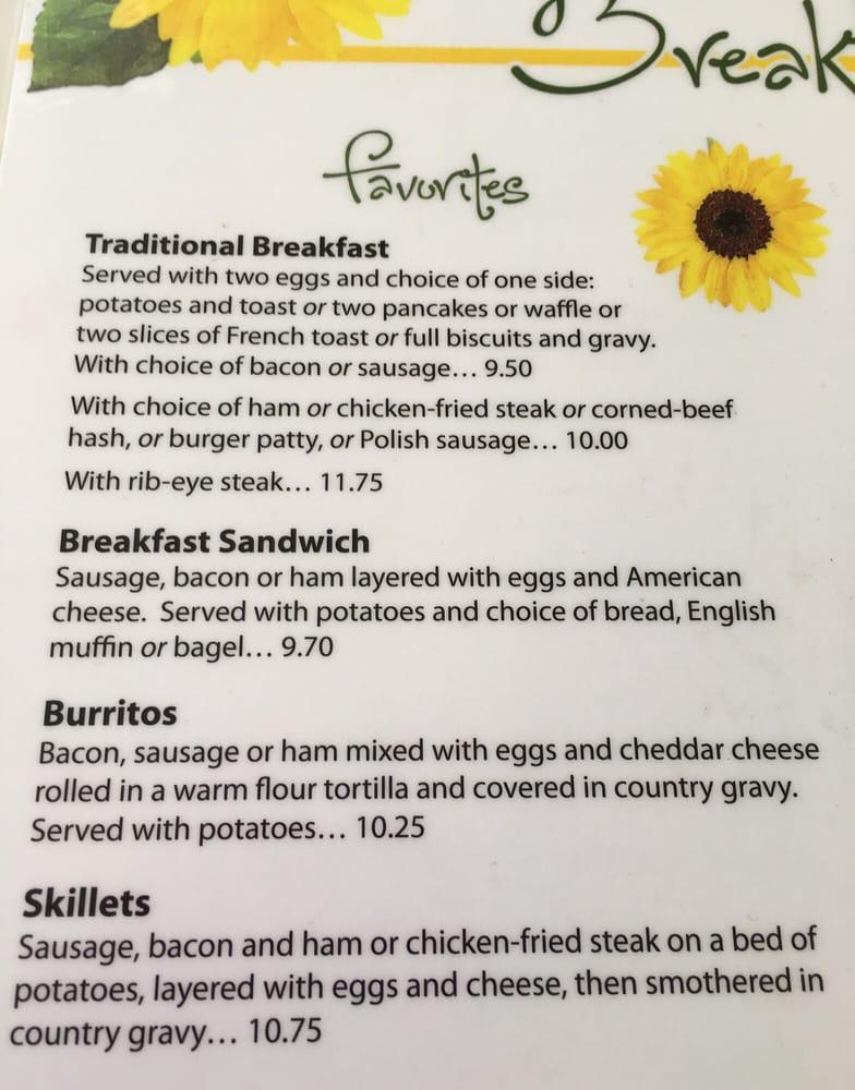 Menu at Jenn's Café cafe, Oroville