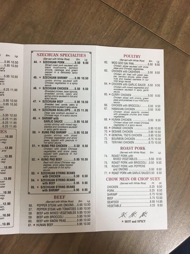 Menu at Lucky Dragon restaurant, Essex, Eastern Blvd