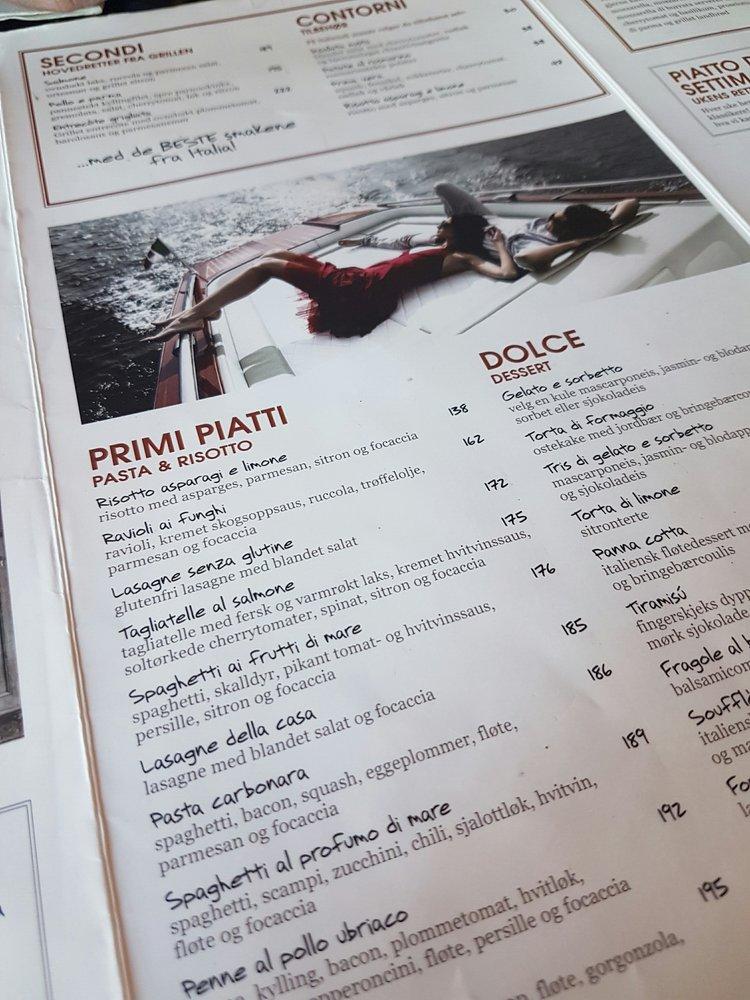 Menu at Olivia Restaurant Tjuvholmen, Oslo, Bryggegangen 4