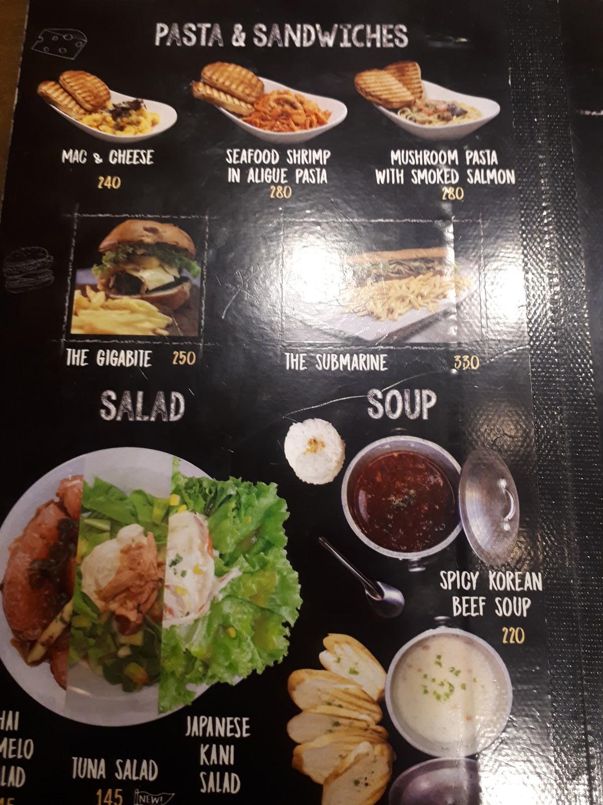 Menu at Out Of Nowhere Kitchen - Tagum restaurant, Tagum City