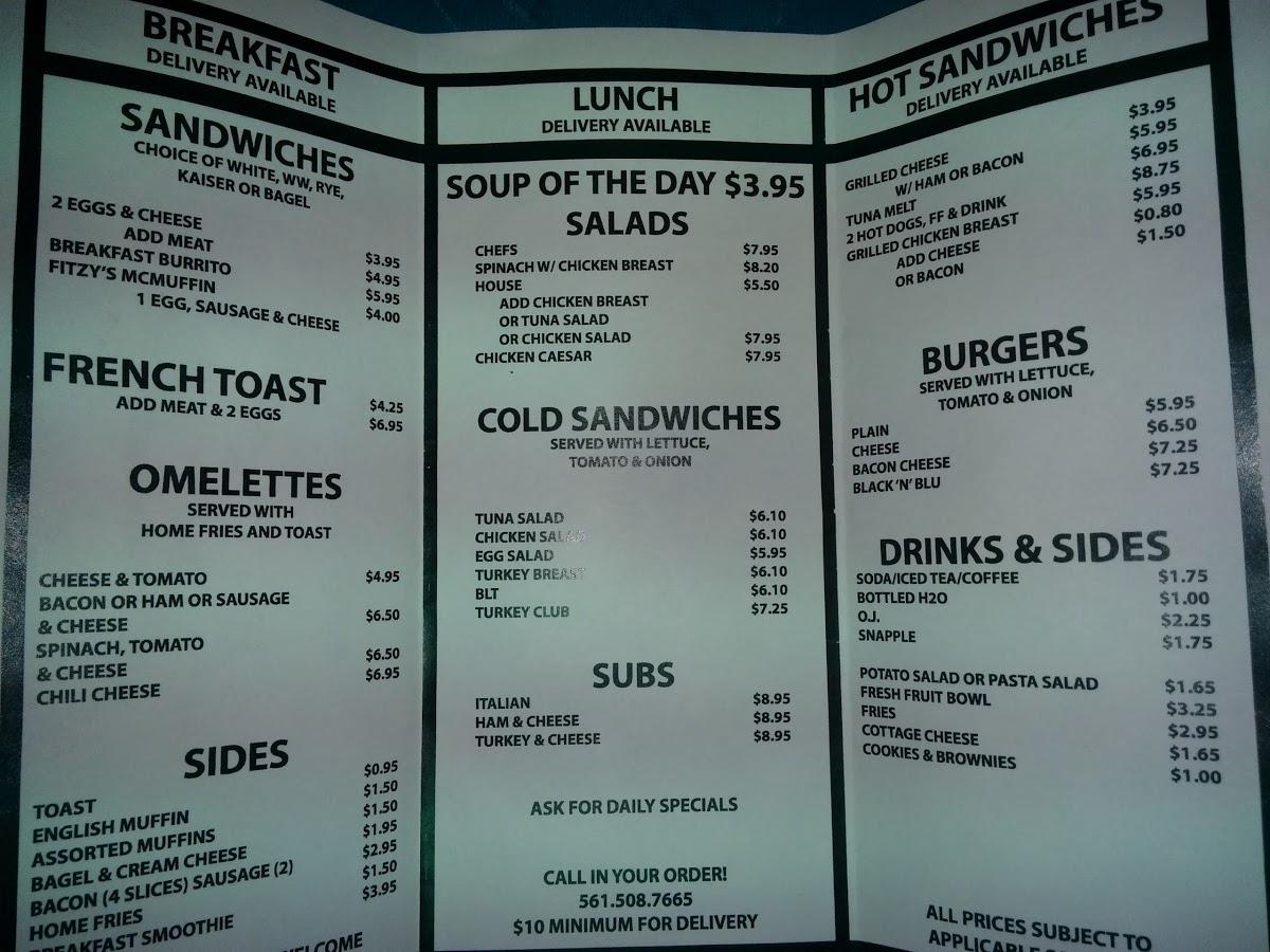 Menu at Deli-Licious Cucina & Cafe, Palm Beach Gardens