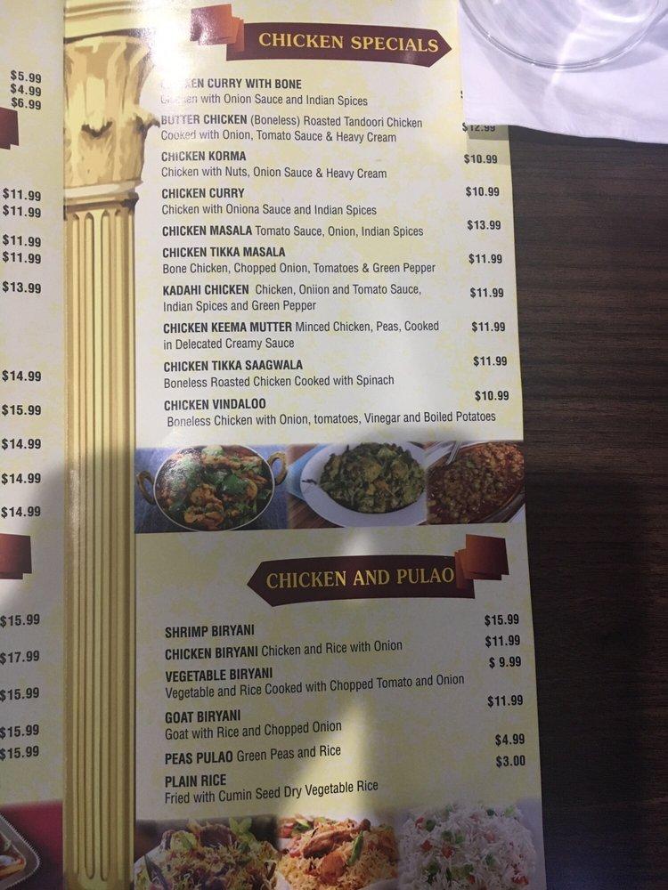 Menu at India Cafe, New York City, Lefferts Blvd