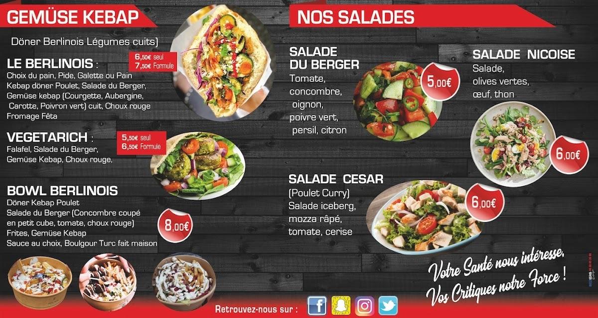 Menu au Ô NAN & GRILL Béziers Restaurant kebab, Béziers