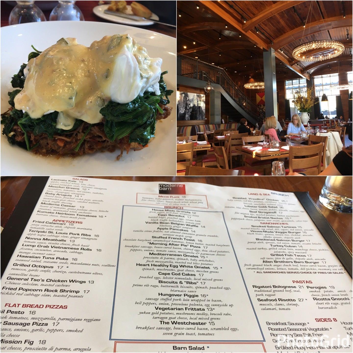 Menu at Moderne Barn Restaurant, Armonk