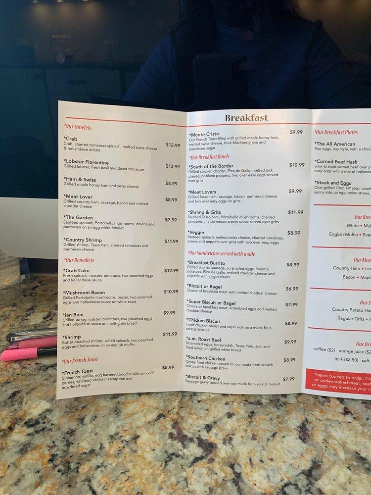 Menu at New Day Cafe, Leland