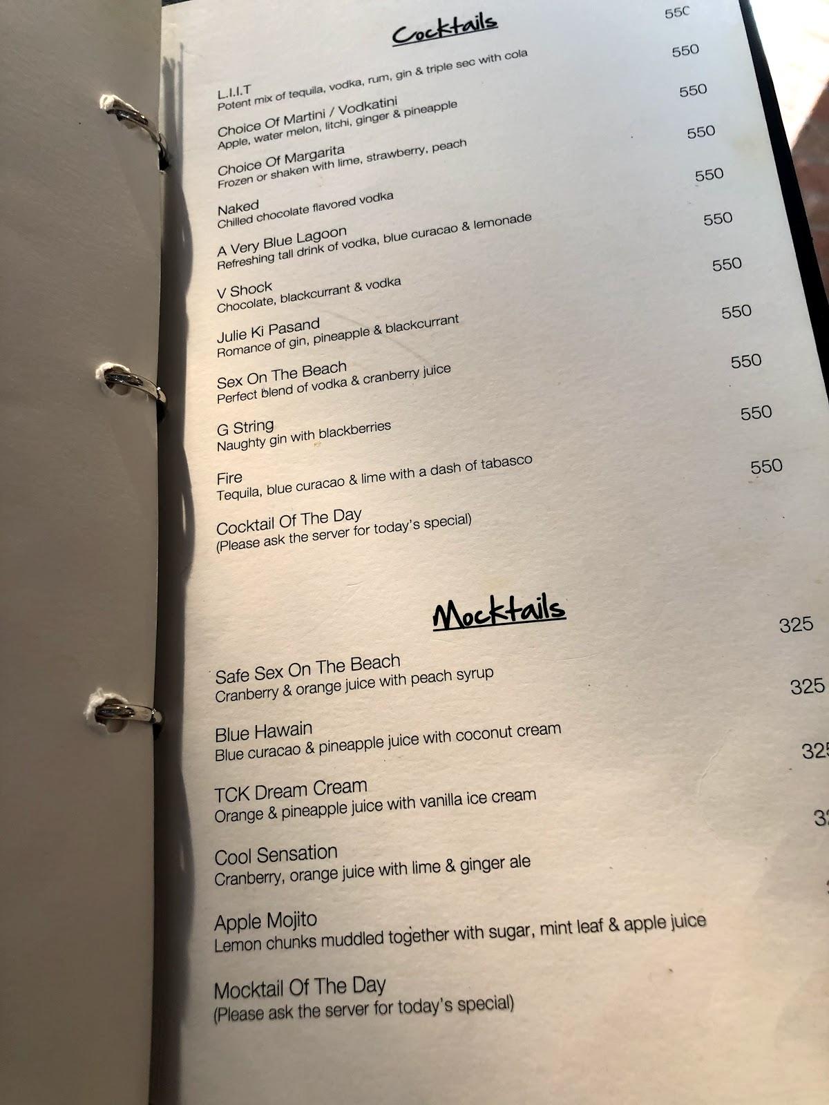 Menu at The Great Kabab Factory (Radisson Noida), Noida, Radisson Noida