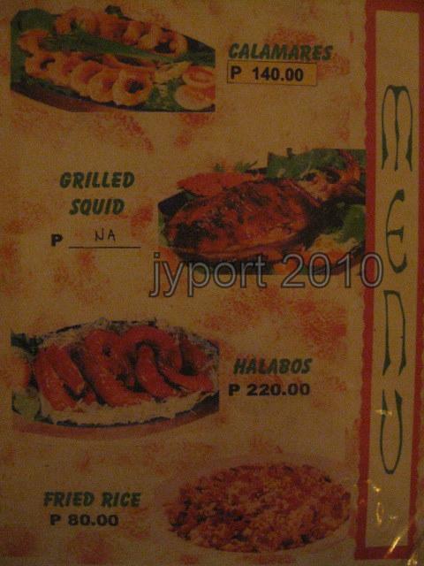 Menu at Ramboy's restaurant, Iloilo City, MGWV+MW3