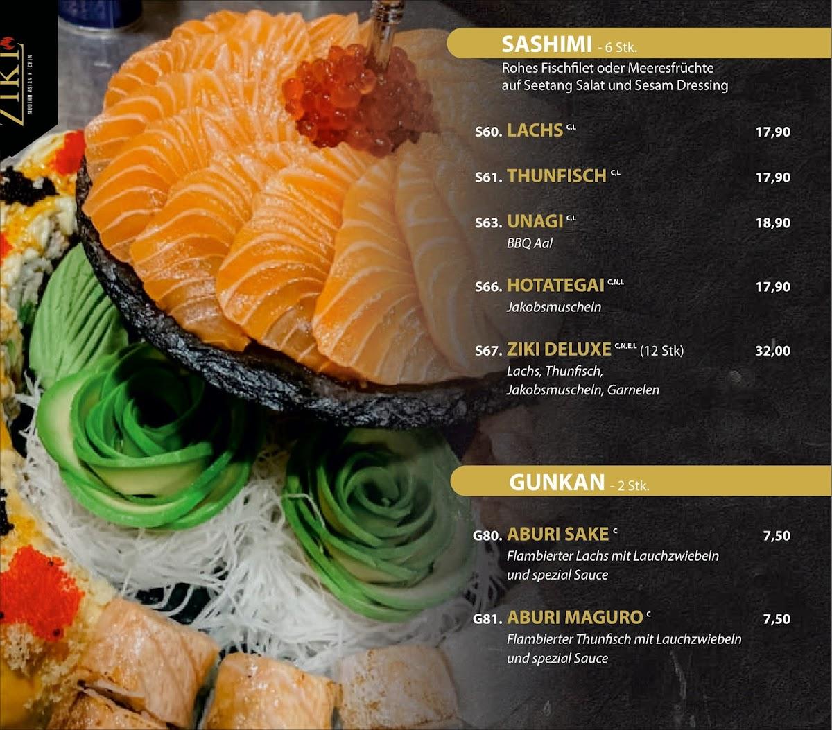 Speisekarte von ZIKI - Modern Asian Kitchen restaurant, Ludwigshafen am ...