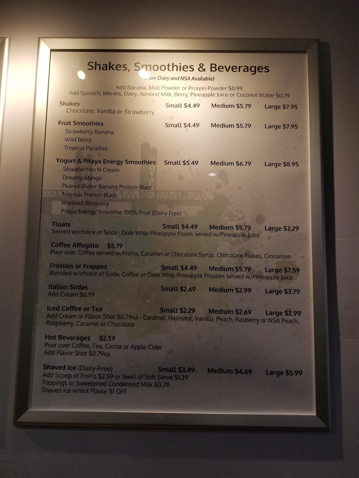 Menu at Urban Desserts, Gold River
