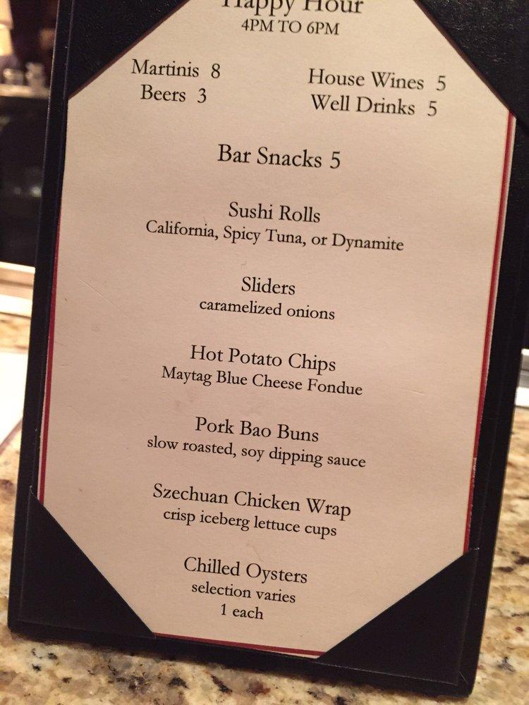 Menu at BrickTop's restaurant, Franklin, W McEwen Dr