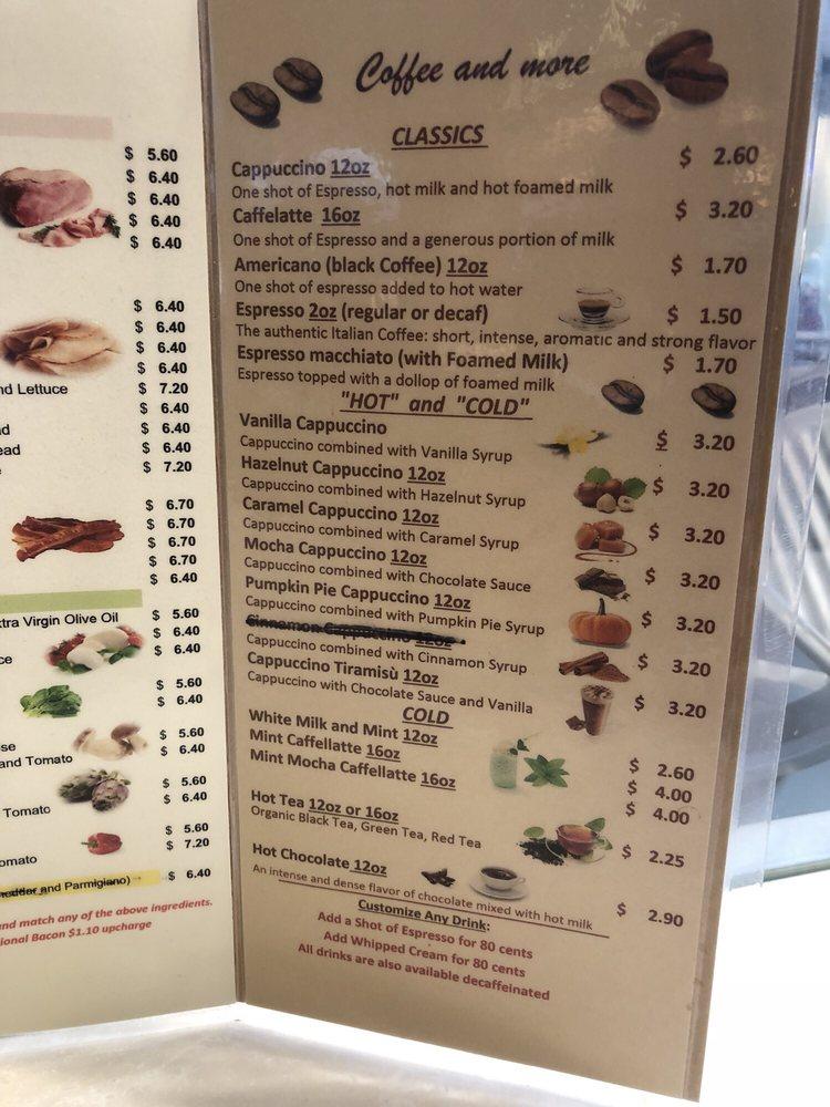 Menu at Le Crepes cafe, Jacksonville
