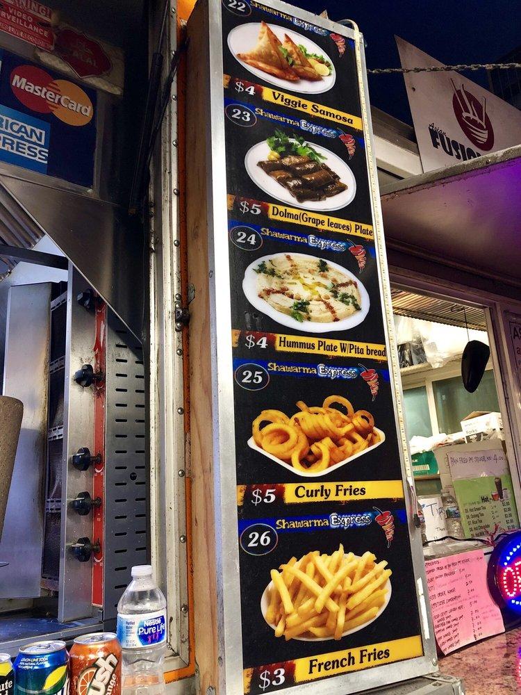 Carta del restaurante Shawarma Express Halal, Portland, 8145 SE 82nd Ave