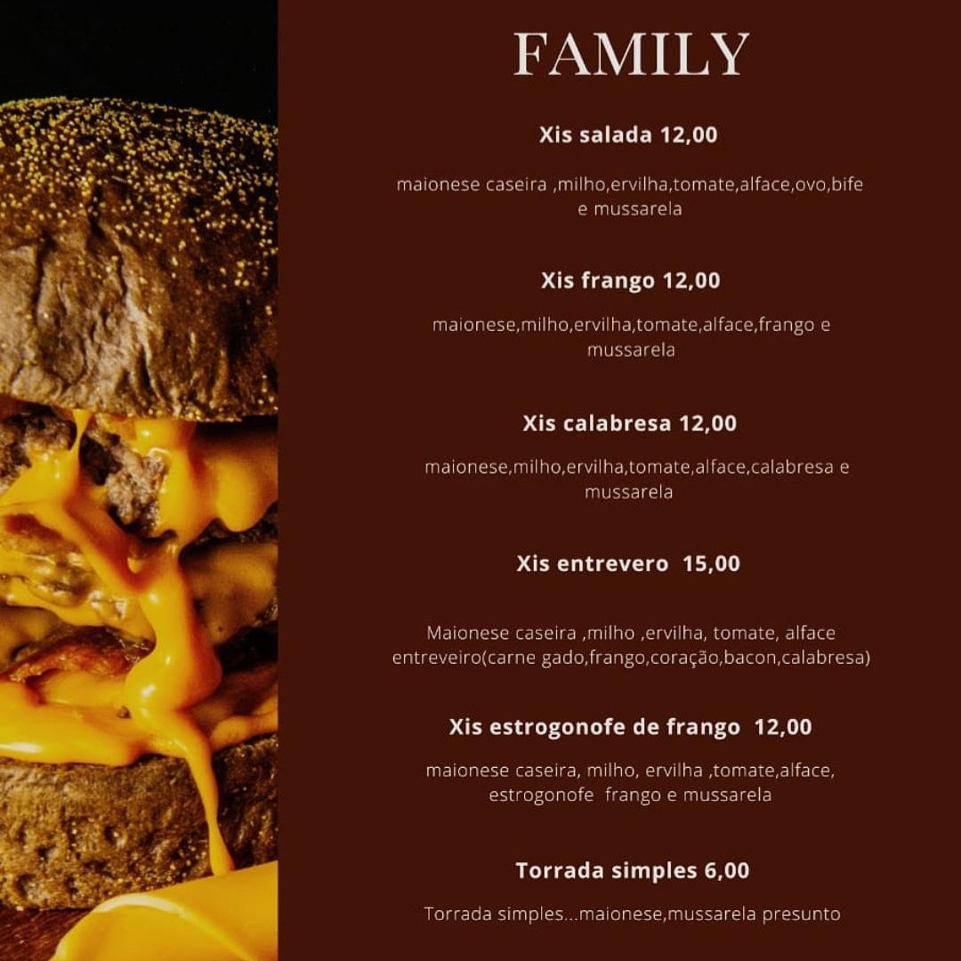 Menu em lanches di family pub & Bar, Sapiranga