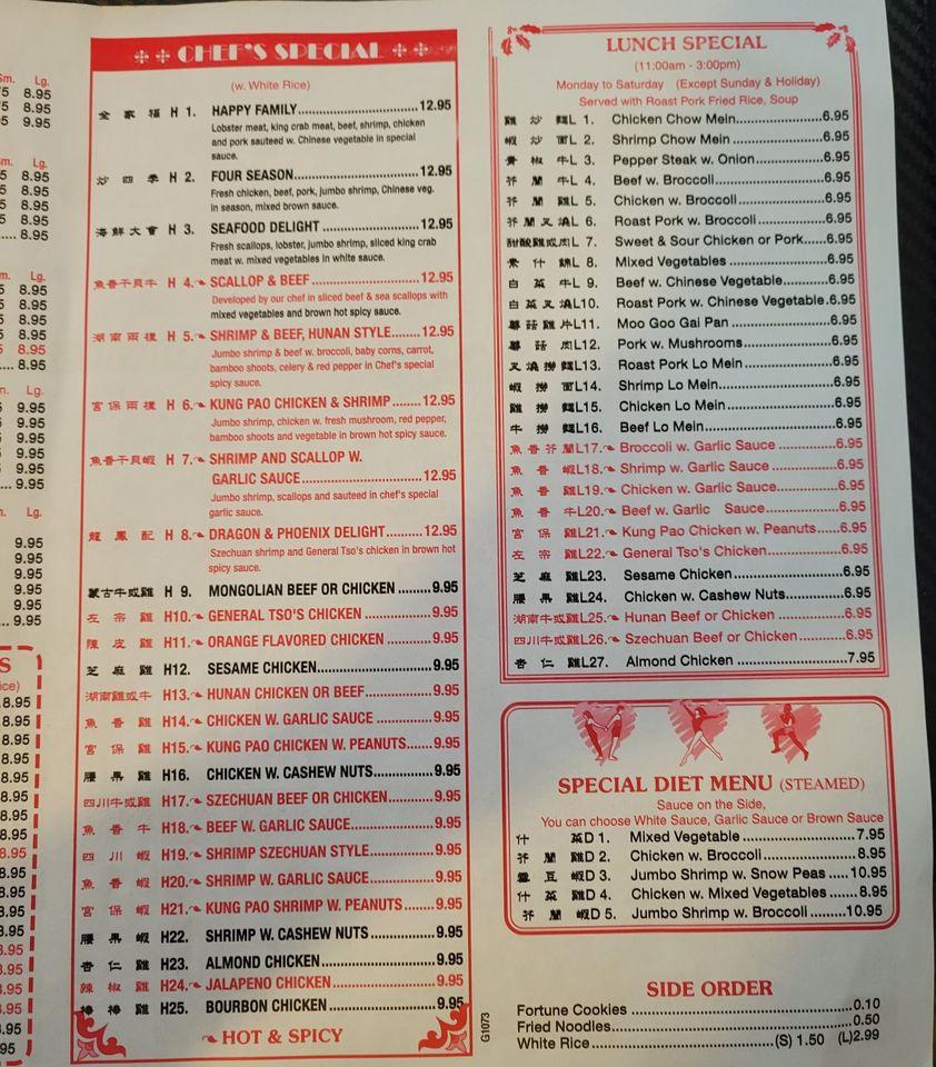 Menu at Golden Buffet restaurant, Waterford Township
