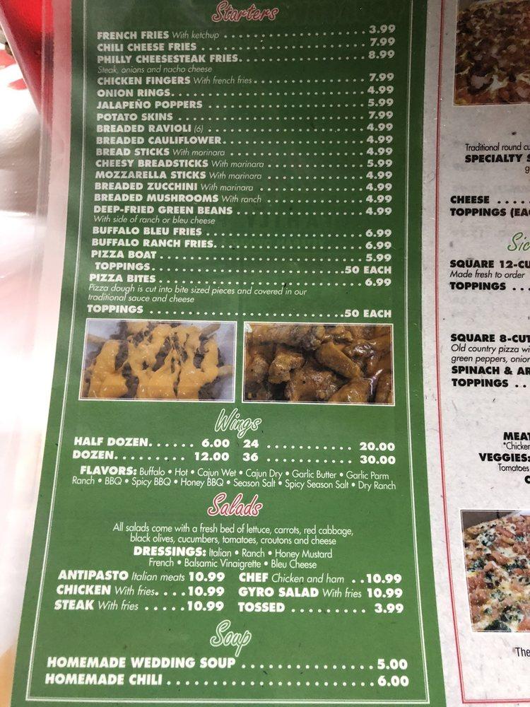 Menu at Lazzio family pizza pizzeria, Aliquippa