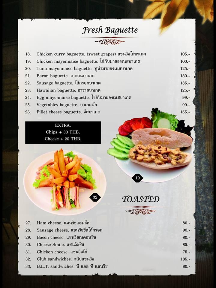 Menu at Welcome Inn pub & bar, Chiang Mai
