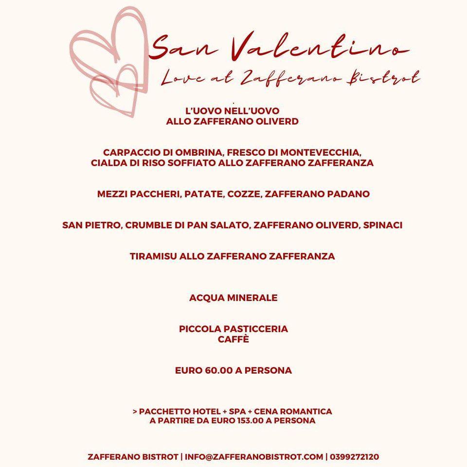 Menu da Zafferano Bistrot ristorante, Barzanò