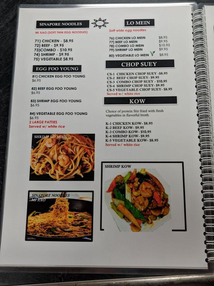 Carta del restaurante Asian Kitchen, Hammond