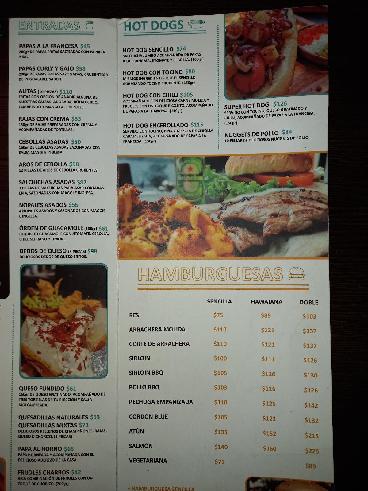 Carta del restaurante La Brachería (Quebrache), Ciudad del México, San ...