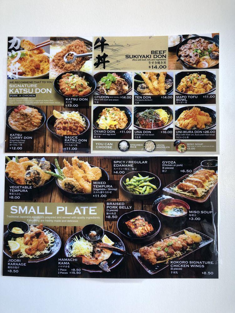 Menu at KoKoLo Donburi & Bar, Pleasanton