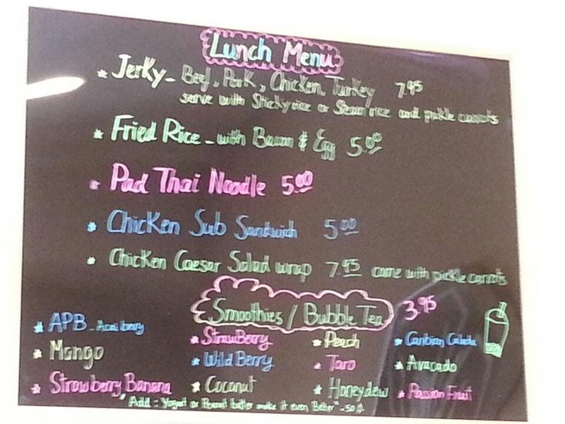 Menu at Mina's Cafe, Salem