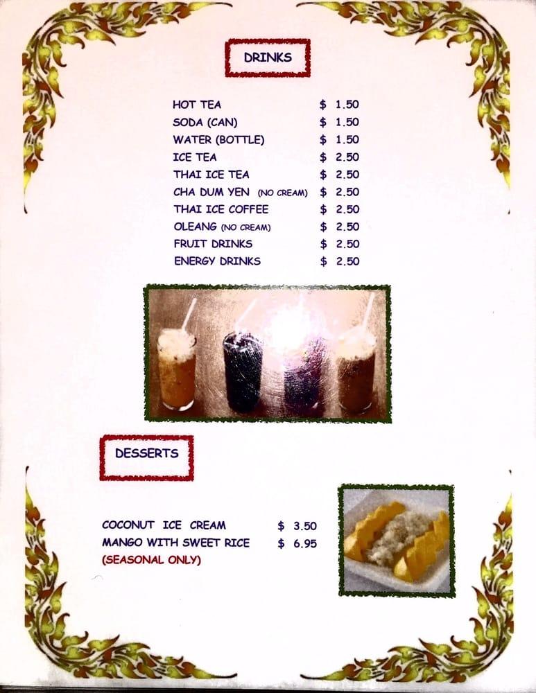 Menu At Pad Thai Restaurant Lemoore Menu At Pad Thai Restaurant Lemoore