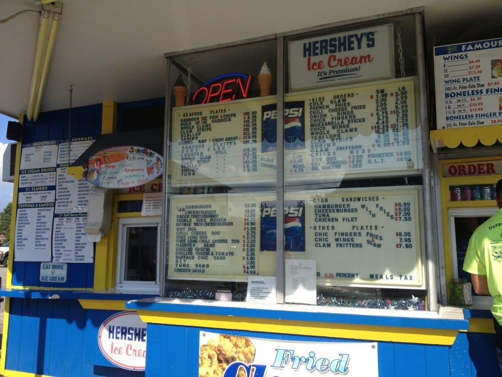 Menu at Pirate's Cove restaurant, Northbridge