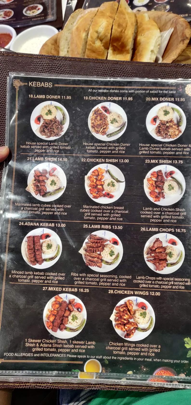 Menu at Efes Turkish Restaurant, Dartford, 55 High St