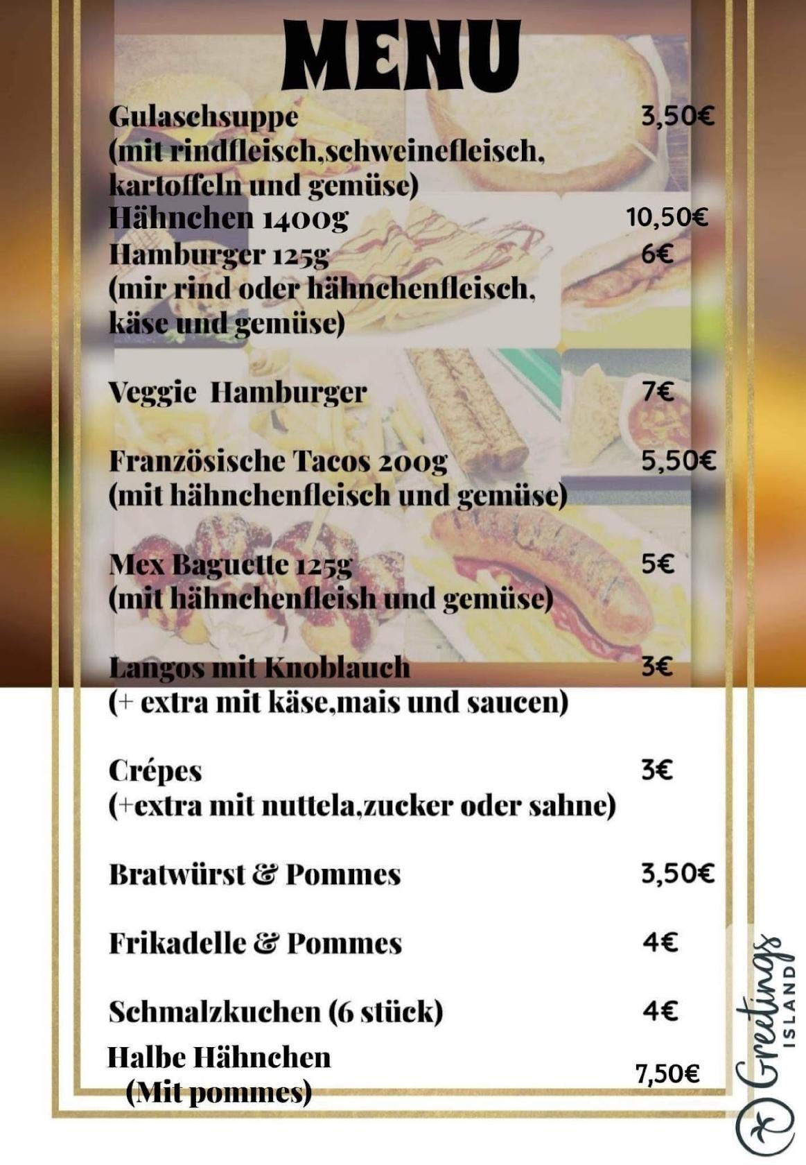 Speisekarte von Imbiss Karmen restaurant, Oldenburg