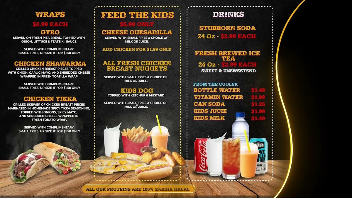 Menu at M Burger & Grill restaurant, Mission Bend