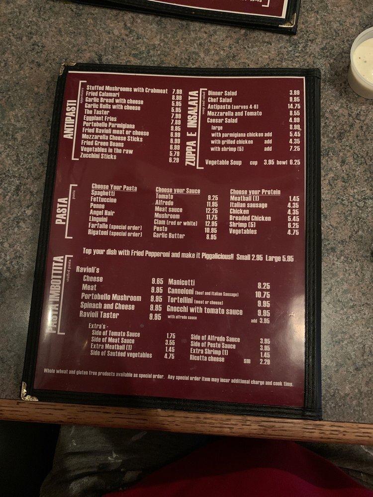 Menu at Othello's pizzeria, Edmond, 1 S Broadway