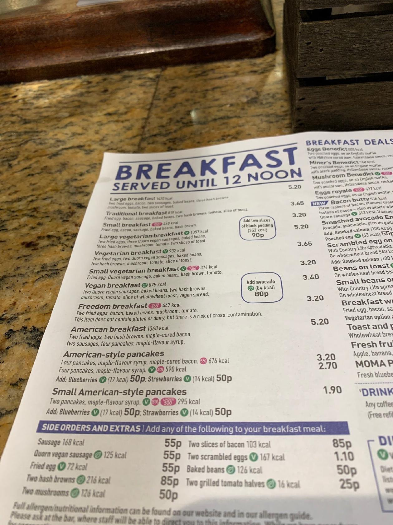 Menu at The Botwell Inn pub & bar, Hayes