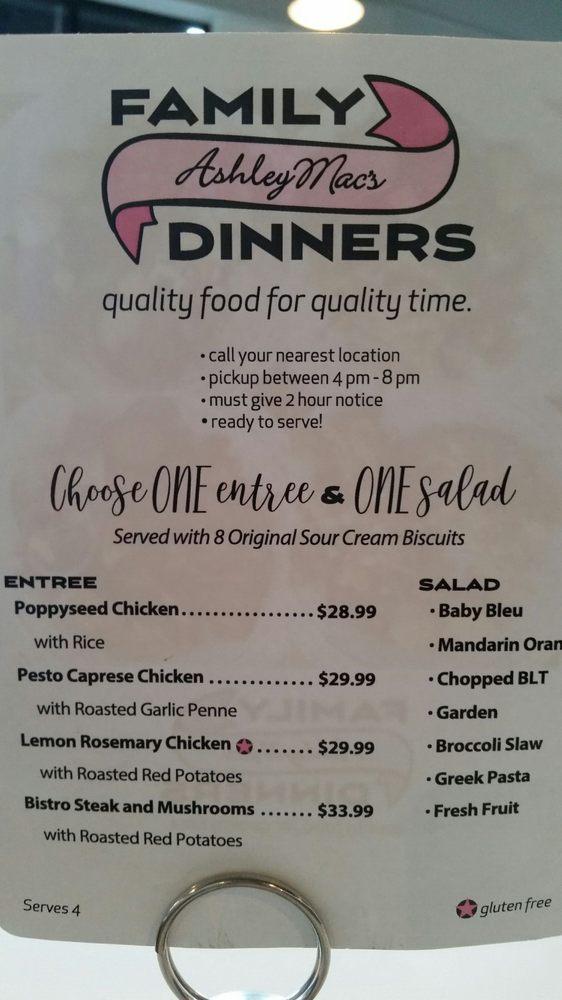 Menu at Ashley Mac's Kitchen cafe, Hoover, Chace Cir #100