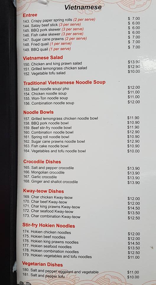 Menu at North Haven Asian Takeaway restaurant, North Haven